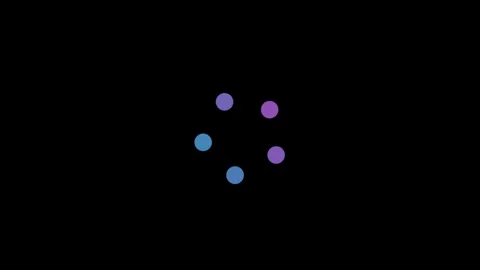 Blue and Purple Loading Pentagon with Do... | Stock Video | Pond5