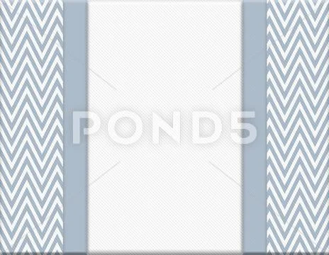 Blue and white chevron zigzag frame with ribbon background Illustration ...