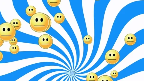 Blue Animated Background Smiley Emoticon... | Stock Video | Pond5