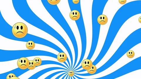 Blue Animated Background Smiley Emoticon... | Stock Video | Pond5
