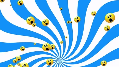 Blue Animated Background Smiley Emoticon... | Stock Video | Pond5