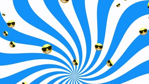 Blue Animated Background Smiley Emoticon... | Stock Video | Pond5