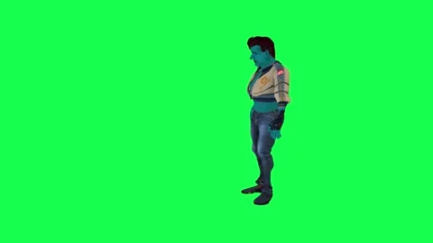 Blue animated man dancing in carnival fr... | Stock Video | Pond5