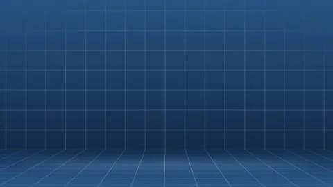 Blue background with animated white grid... | Stock Video | Pond5