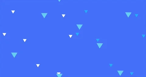 Blue background with triangle particle a... | Stock Video | Pond5