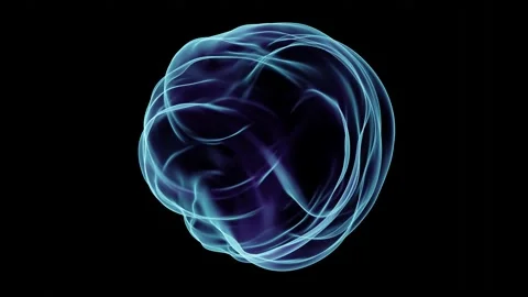 Blue ball of energy pulsating - Abstract... | Stock Video | Pond5