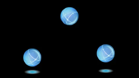 blue bouncing ball ackground and 2d anim... | Stock Video | Pond5