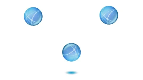 blue bouncing ball ackground and 2d anim... | Stock Video | Pond5