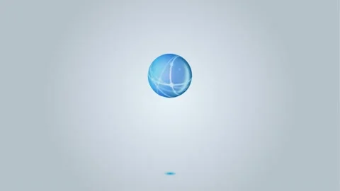 blue bouncing ball ackground and 2d anim... | Stock Video | Pond5