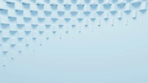 Blue Boxes Spinning on Screen in Looped ... | Stock Video | Pond5