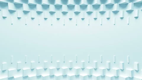 Blue Boxes Spinning on Screen in Looped ... | Stock Video | Pond5