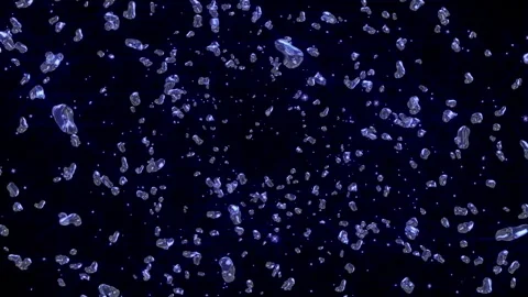 blue bubble particle loop animation | Stock Video | Pond5