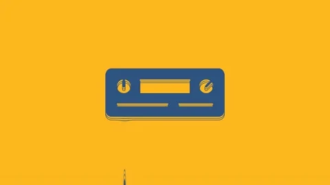 Audio Icon Orange Stock Videos – Royalty-Free HD & 4K Videos