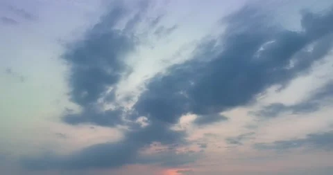 blue cloud moving in blue sky in blue su... | Stock Video | Pond5