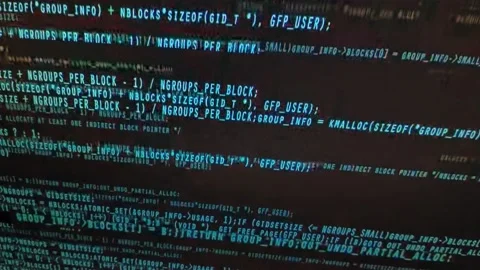 blue code program script background anim... | Stock Video | Pond5