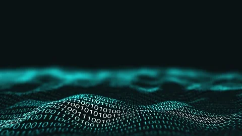 Blue code wave background for business c... | Stock Video | Pond5