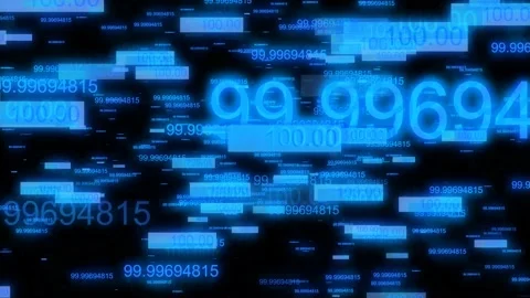 Blue color coding particle motion backgr... | Stock Video | Pond5