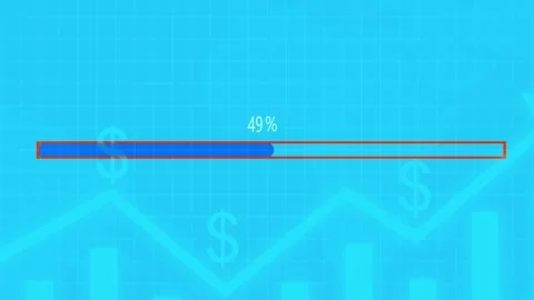 Blue color loading bar animation. Animat... | Stock Video | Pond5