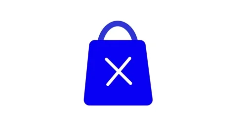 Blue color lock cross icon animated on a... | Stock Video | Pond5