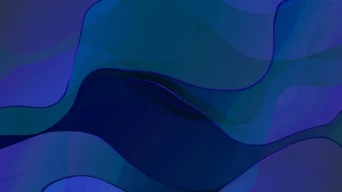 Blue color shape line wave animated back... | Stock Video | Pond5