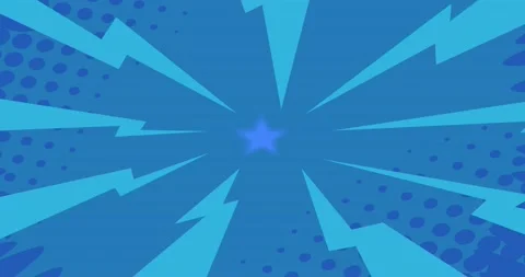 Blue Comic Book Background Wallpaper | Stock Video | Pond5