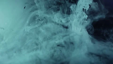 Blue cosmic nebula falling underwater ag... | Stock Video | Pond5