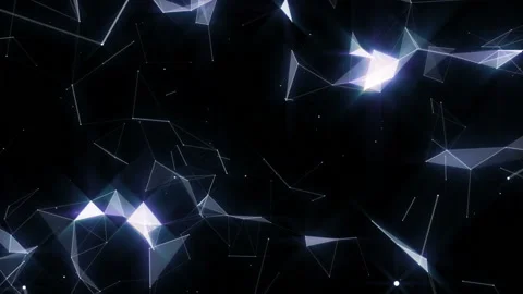 Blue crystal. Flickering of particles. F... | Stock Video | Pond5