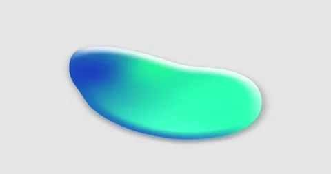 Blue cyan liquid shape. Alpha channel ba... | Stock Video | Pond5