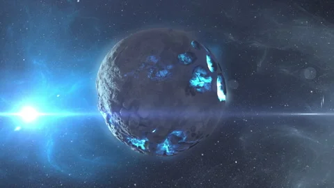 Destroyed Alien Planet Stock Video Footage | Royalty Free Destroyed ...