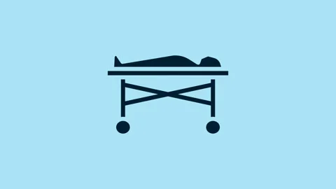 Blue Dead body in the morgue icon isolat... | Stock Video | Pond5