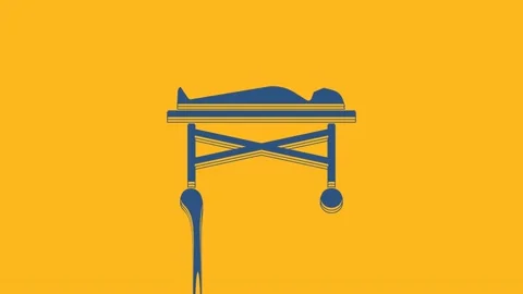 Blue Dead body in the morgue icon isolat... | Stock Video | Pond5