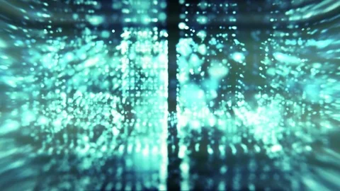 Blue digital 3D city district generating... | Stock Video | Pond5