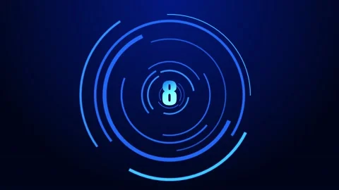 Countdown Hi Tech Clock Stock Footage ~ Royalty Free Stock Videos | Pond5