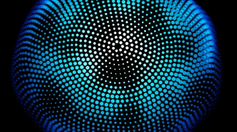 Blue distorted sphere 4K Background | Stock Video | Pond5