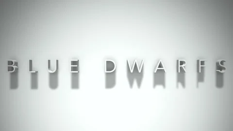 Blue Dwarfs 3D title animation with shad... | Stock Video | Pond5