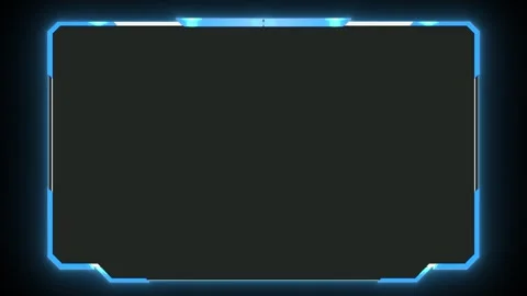 Blue Elegant Twitch Overlay Stream Overl... | Stock Video | Pond5