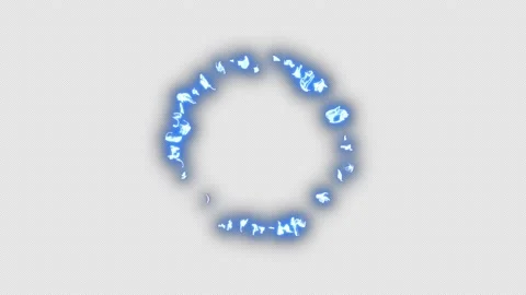 Blue Energy circle Line VFX Element. Alp... | Stock Video | Pond5