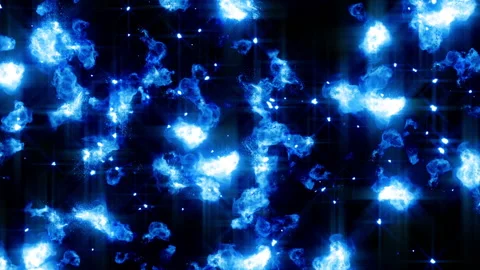blue explosion shine fire particle loop ... | Stock Video | Pond5