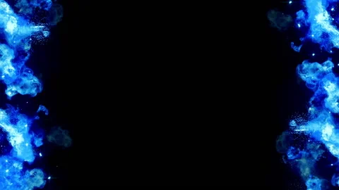 blue explosion shine fire particle loop ... | Stock Video | Pond5