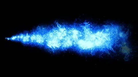 blue explosion shine fire particle loop ... | Stock Video | Pond5