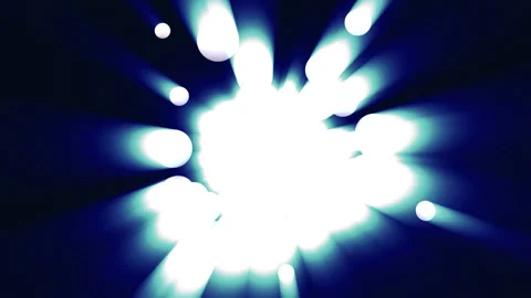 Blue explosive glowing particles. | Stock Video | Pond5