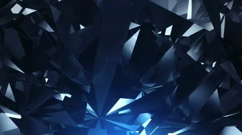 Blue facet background animation | Stock Video | Pond5