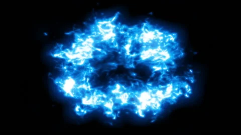 blue fire flame loop circle animation | Stock Video | Pond5