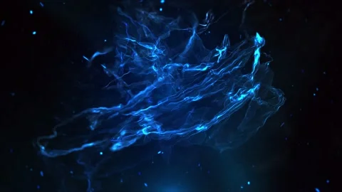Blue Fire Flame Plasma Loop Background. | Stock Video | Pond5