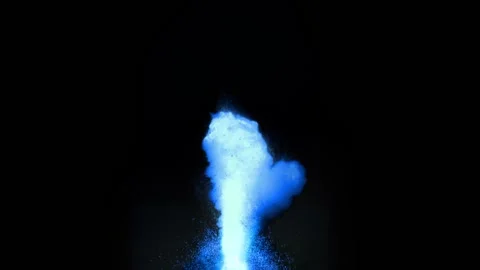 blue Fire flame smoke loop animation | Stock Video | Pond5