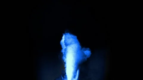 blue Fire flame smoke loop animation | Stock Video | Pond5