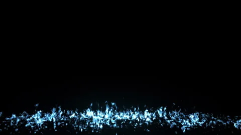 Blue fire loop effect animation | Stock Video | Pond5