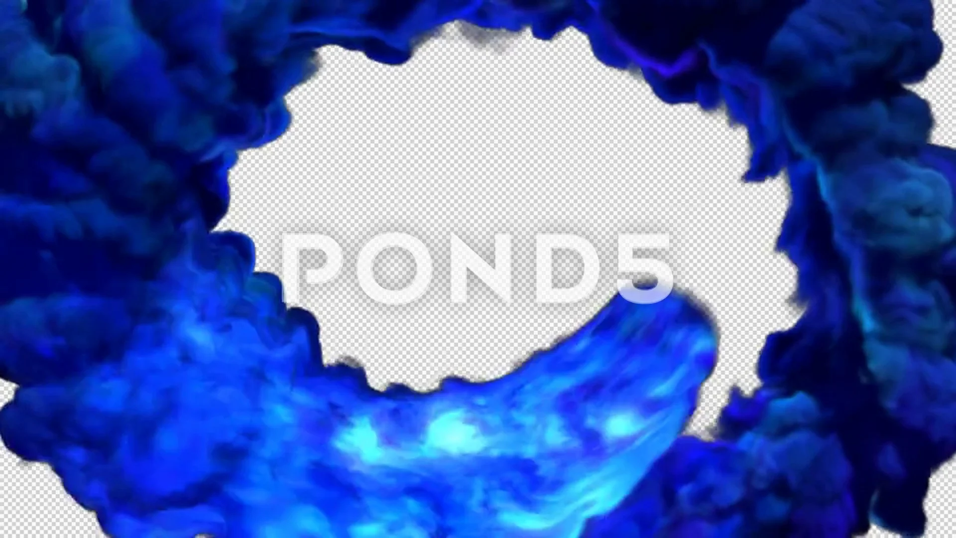 Blue Fireball Transparent