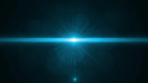 Blue flare light beam with smoke and dus... | Stock Video | Pond5