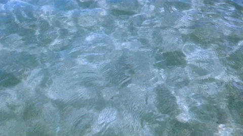 Blue fresh water background | Stock Video | Pond5